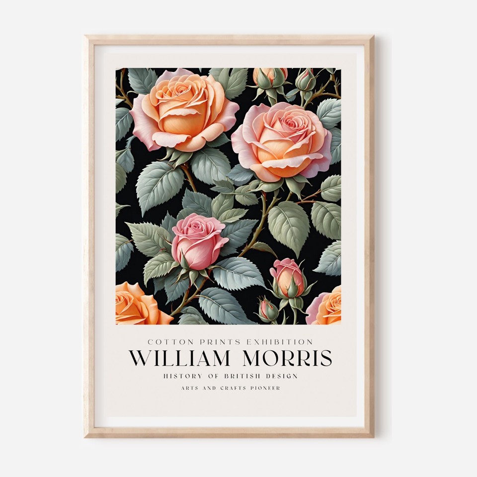 SET William Morris Cotton Prints Poster Art Vintage Classic Wall Art ...