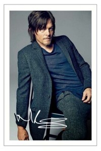 NORMAN REEDUS Signed Autograph PHOTO Fan Signature Gift Print THE ...