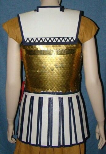 Halloween Greek Linothorax Metal Scale & Leather Breastplate Armor ...