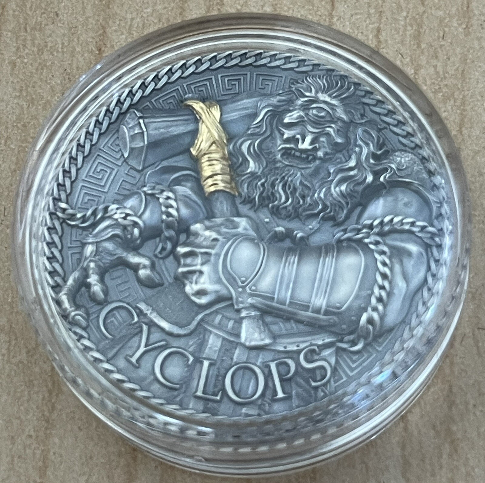 2022 Cameroon Great Greek Mythology CYCLOPS Antique 1 oz Silver Coin ...