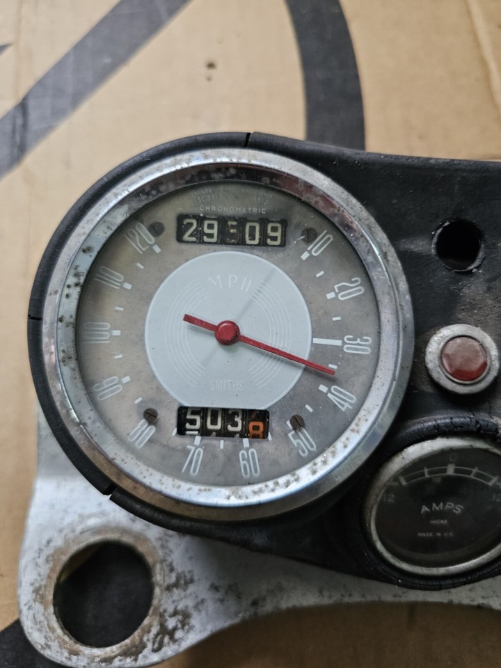 1969 BSA Rocket 3 Triumph Trident T150 Clock Binnacle With Conometric ...
