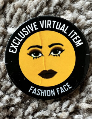 Roblox FASHION FACE exclusive virtual RARE CODE SENT via MESSAGE FAST ...