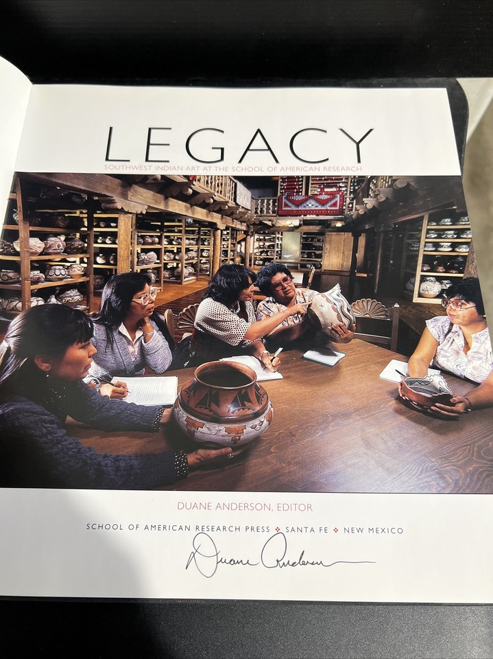 SIGNED 1st LEGACY SOUTHWEST INDIAN ART By Duane Anderson HC DJ 1999 ...