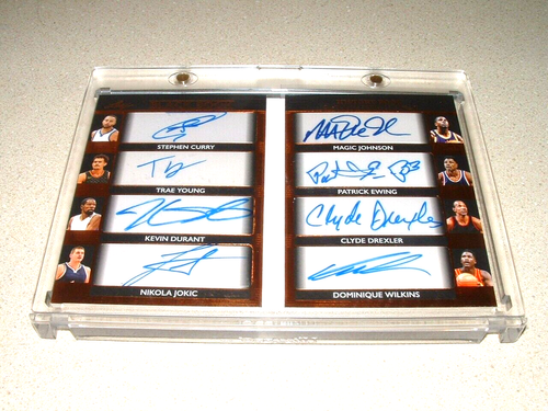 2023 LEAF NBA HISTORY BOOK 8X AUTO, SIGNED CARD /15-STEPH CURRY, JOKIC ...