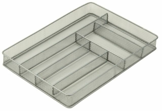 Honey-Can-Do Kch-02162 Steel Mesh 6-compartment Cutlery Utensil ...
