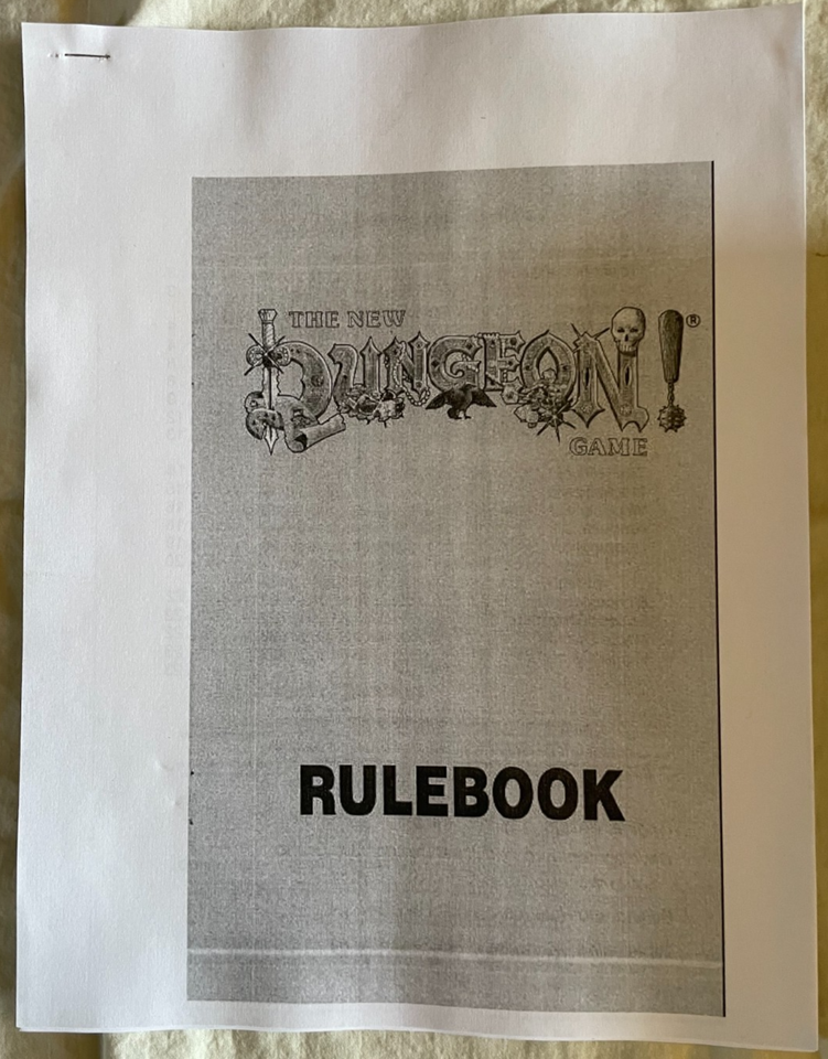 The New Dungeon! Board Game - TSR Dungeons & Dragons - 1989- w ...