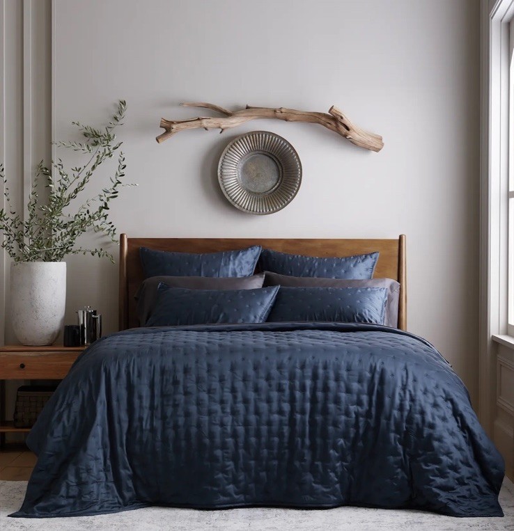 Quince Organic Bamboo Dream Quilt Set Nightfall Full Queen Open Box NWT ...