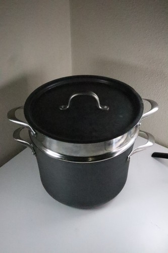 Calphalon Non-Stick 8 Qt 3 Pc Multipot Steamer Basket, Pasta Insert ...