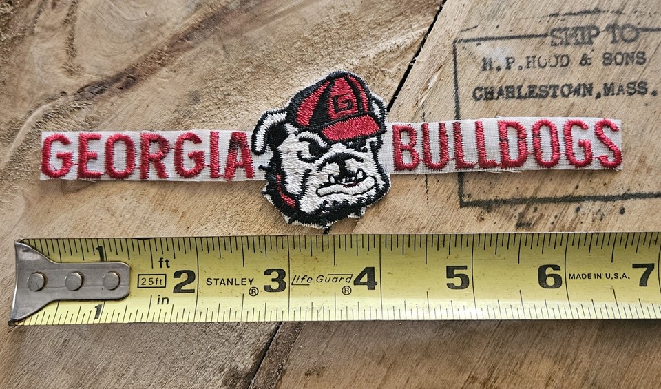 RARE GEORGIA BULLDOGS VINTAGE LOGO TEAM EMBROIDERED PATCH | eBay