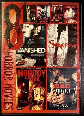 8 HORROR MOVIES - ECHO BRIDGE ENTERTAINMENT - (2) DVD SET - 11 HOURS ...