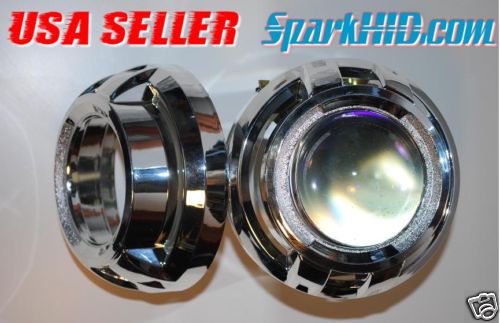 Cayenne Retrofit Xenon Projector BEZELS Shrouds NEW! ss retrofit! hella ...