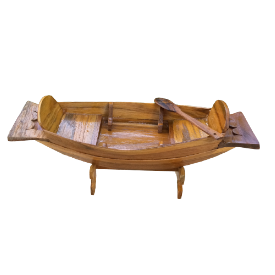 Wood Rowboat Model Ship Model with Stand Collectible Toy Home Decor | eBay