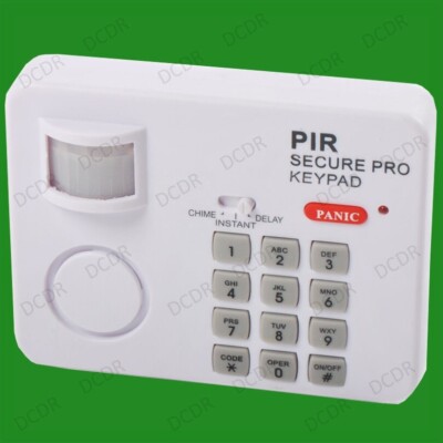 Wireless PIR Motion Sensor Burglar intruder Alarm, Security Pad Home ...