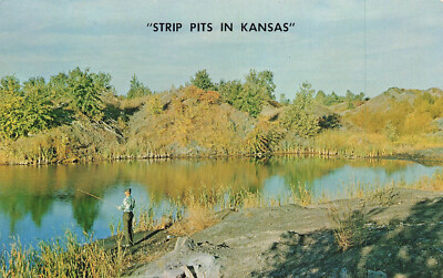 Postcard Strip Pits In Kansas | eBay