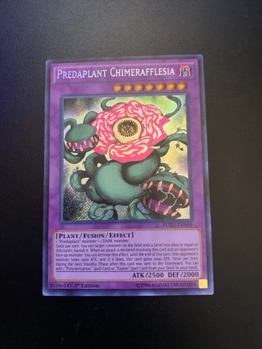 Yugioh Card Predaplant Chimerafflesia FUEN-EN009 SECRET RARE 1st Ed ...
