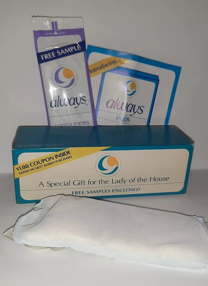 Vintage Always Sample Pack Pantiliners Maxi Pads 1983 + Coupon | eBay