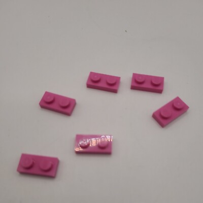 LEGO 6x Plate Flat 1x2 2x1 Pink Dark / Dark Pink 3023 | eBay