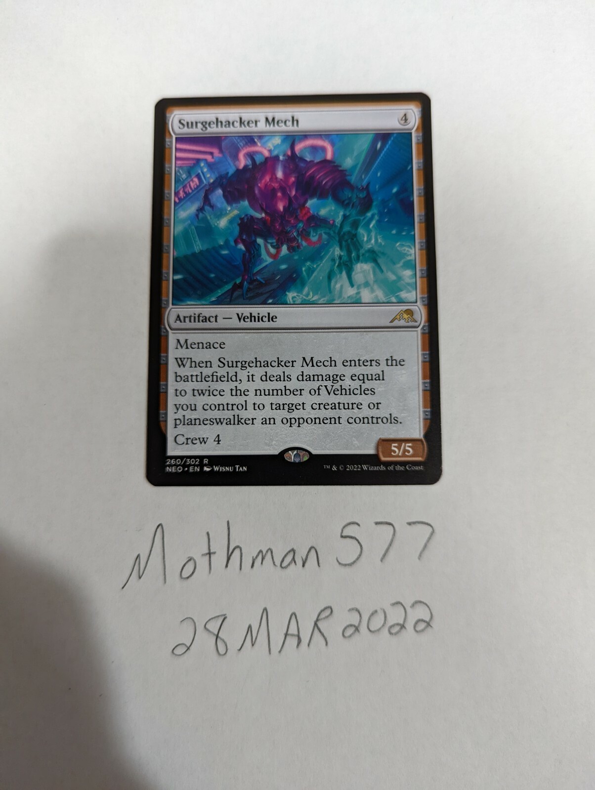 Surgehacker Mech | MtG Kamigawa: Neon Dynasty | NEO 260 | NM Magic Card ...