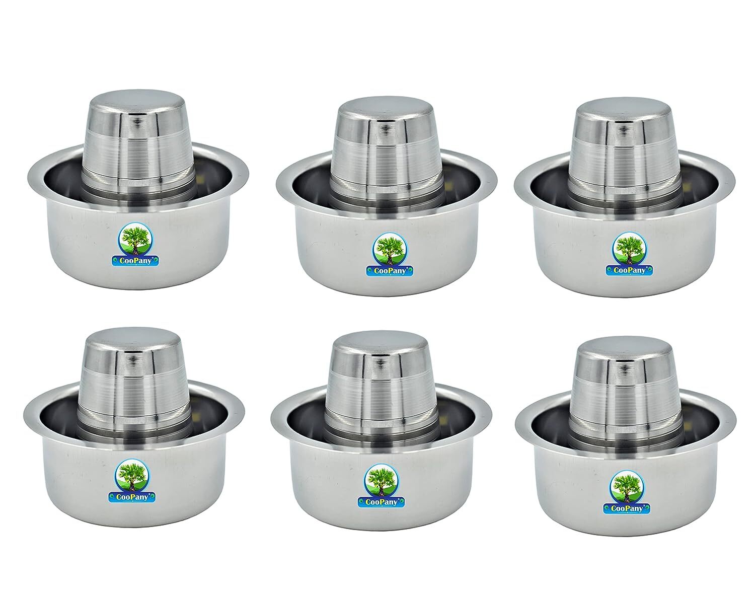 Stainless Steel Traditional Dabara Sets/Coffee Dabara set Pack of 6 ...