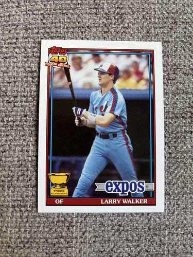 1991 Topps Baseball Card Larry Walker Rookie Montreal Expos #339 | eBay