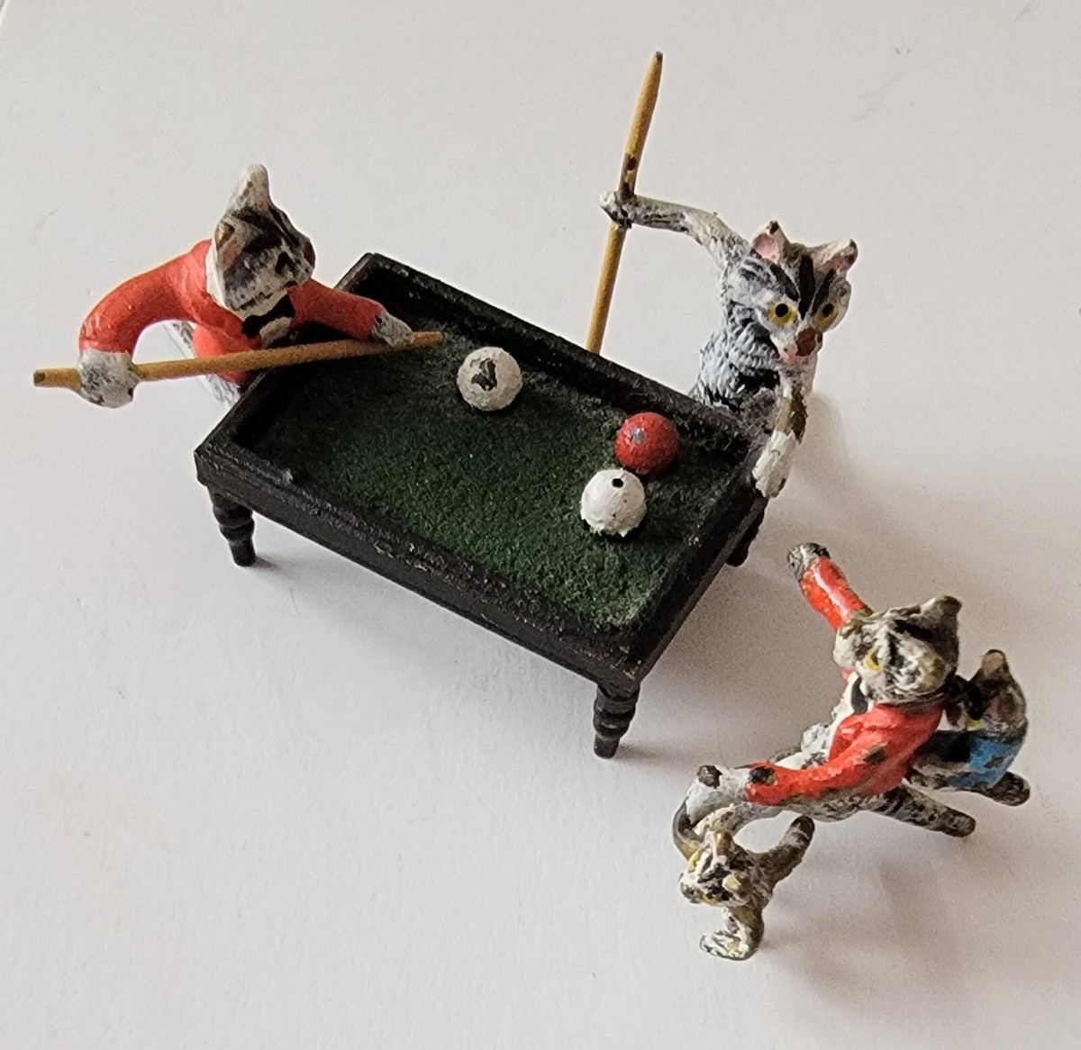 Cats Playing Billiards