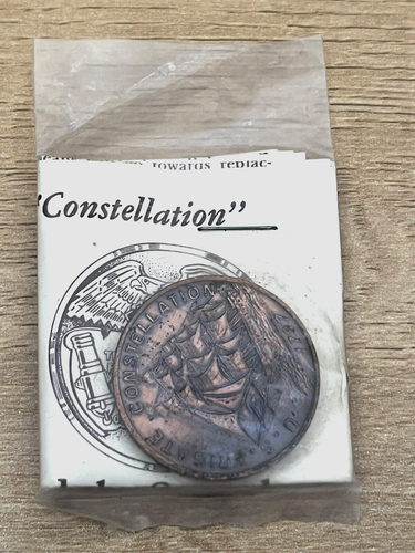 US Frigate Constellation Navy 1797 Coin Medal Made from Ship Parts ...