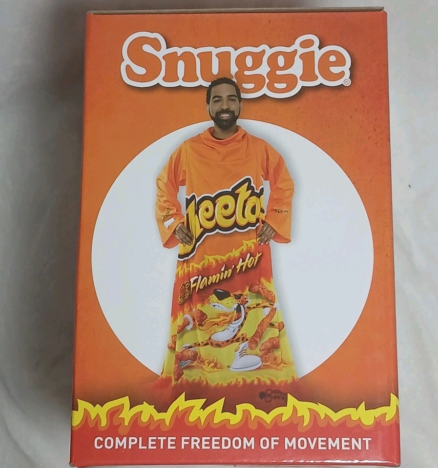 NIB! WARM & COZY! SNUGGIE-SUPER SOFT FLC BLANKET W/SLEEVES - CHEETOS ...