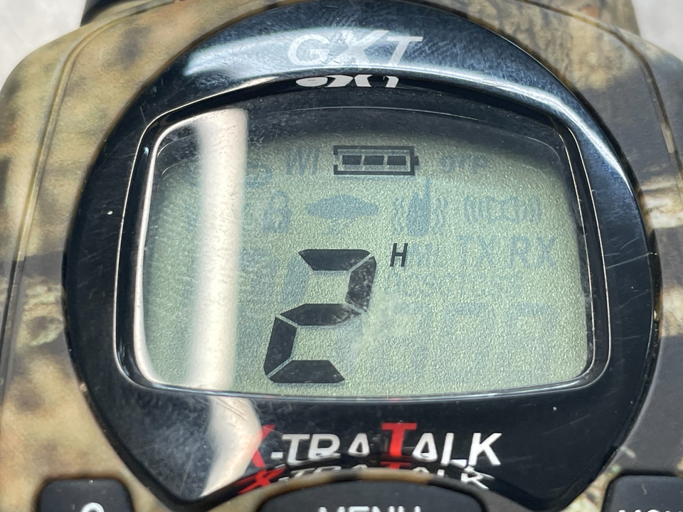 Two Midland GXT1050 Camo Two Way (GMRS) Radios w/Charger Base and Power ...