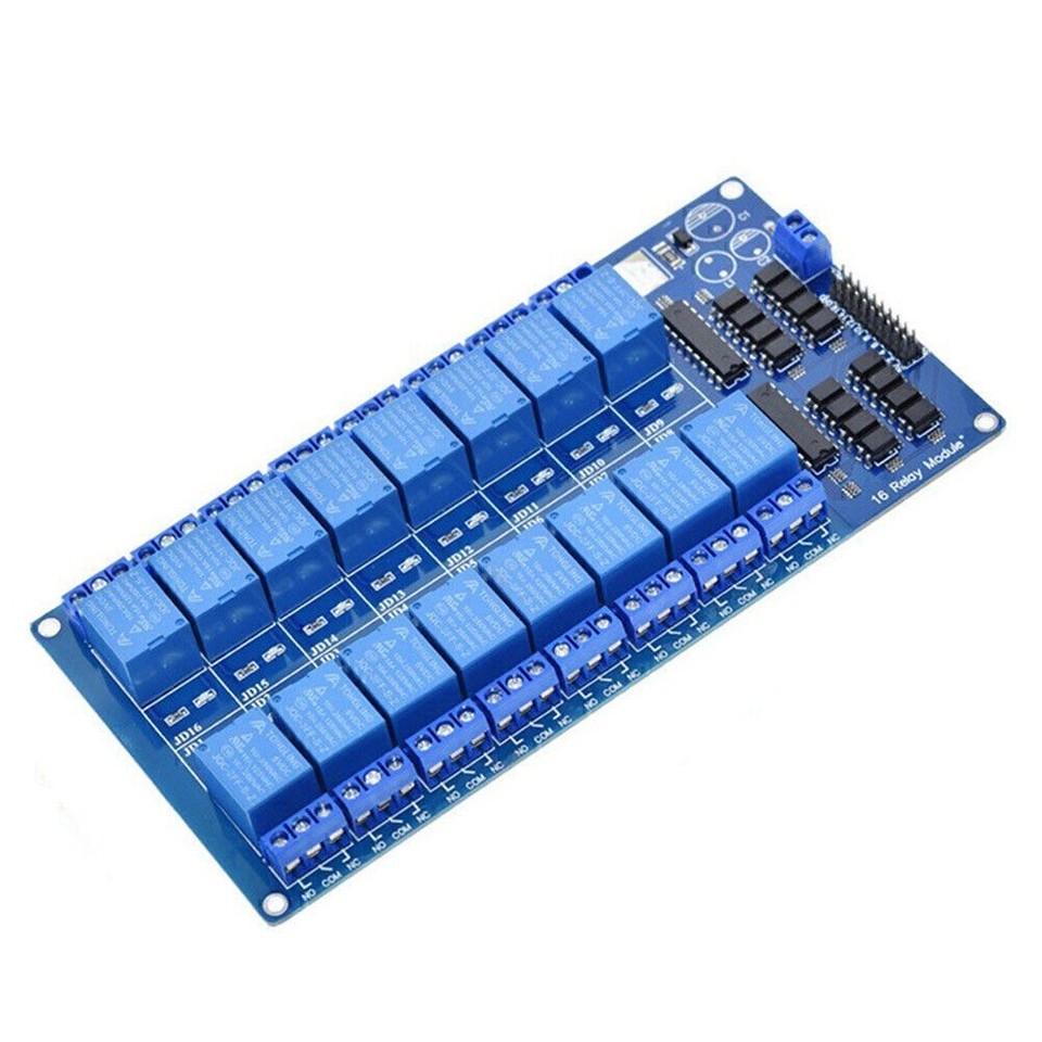 5V Relay Shield Module Components with Optocoupler for 16-Channel po | eBay