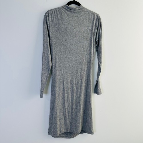 REISS Sara Ruched Wool-Jersey Bodycon Dress In Gray | eBay