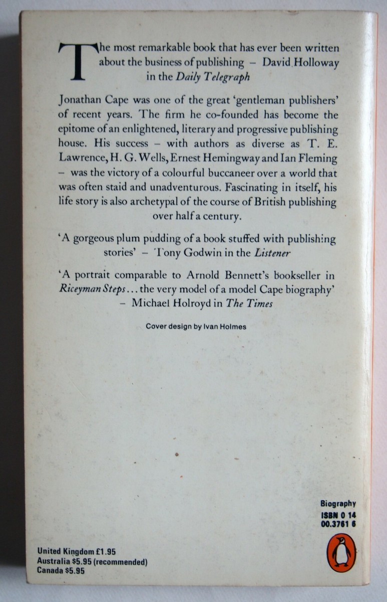 Publisher Jonathan Cape