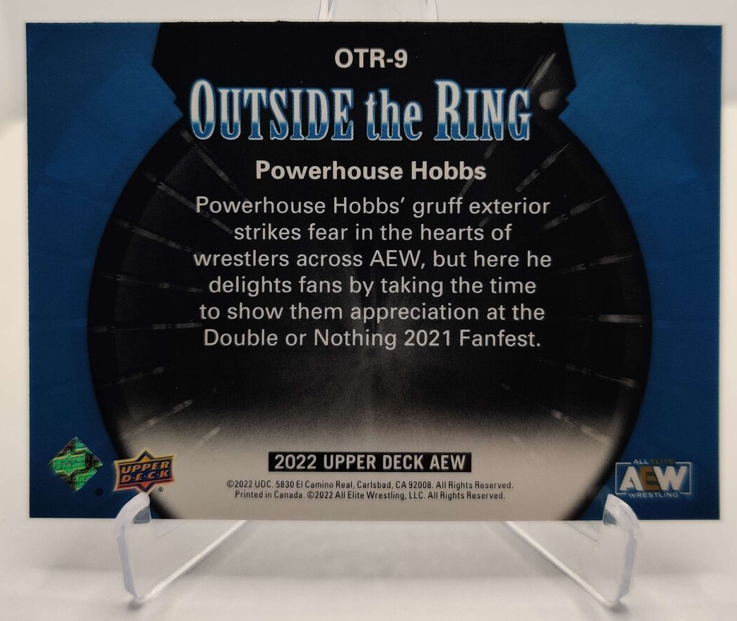 2022 Upper Deck AEW OUTSIDE THE RING #OTR-9 POWERHOUSE HOBBS wrestling ...