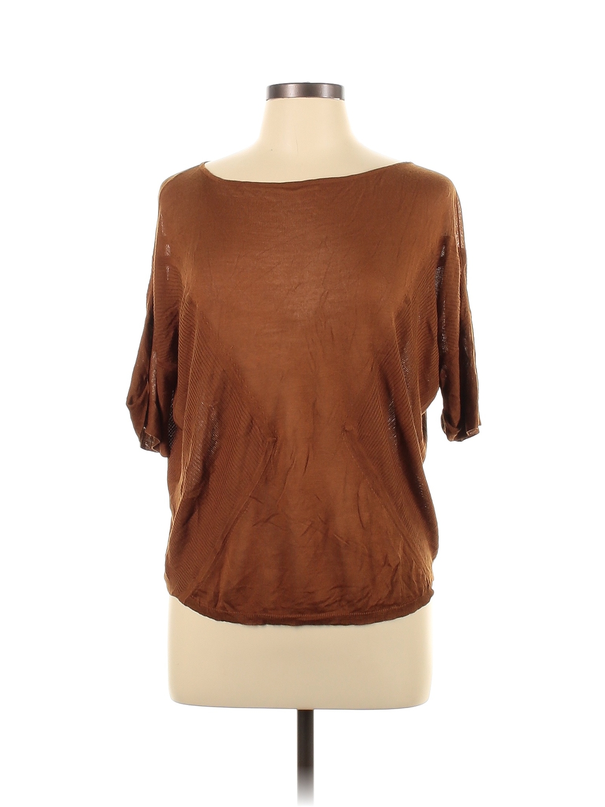 L.A.M.B. Women Brown Short Sleeve Top M | eBay