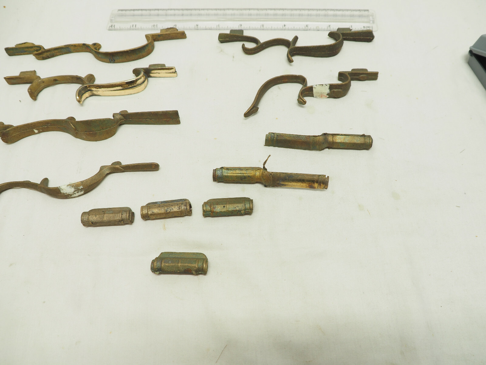 Lot of 6 Muzzleloader Trigger Guards & 6 Thimble Castings German Silver ...