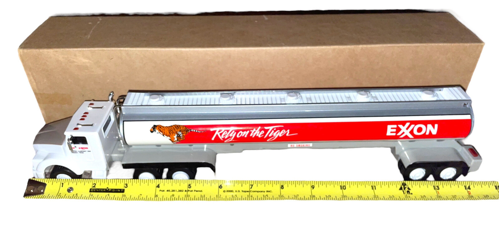 EXXON TOY TANKER TRUCK 1993 Rely on the Tiger Gas Station Oil Company ...