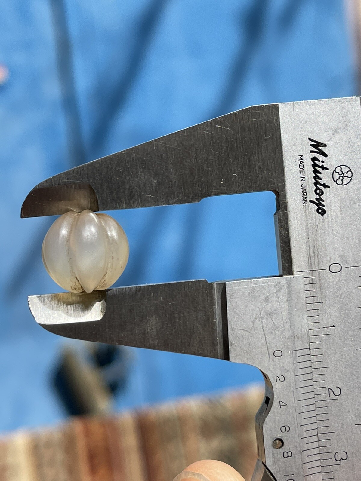 Antique large Carved crystal Stone bead Melon Shape From Vietnam | eBay