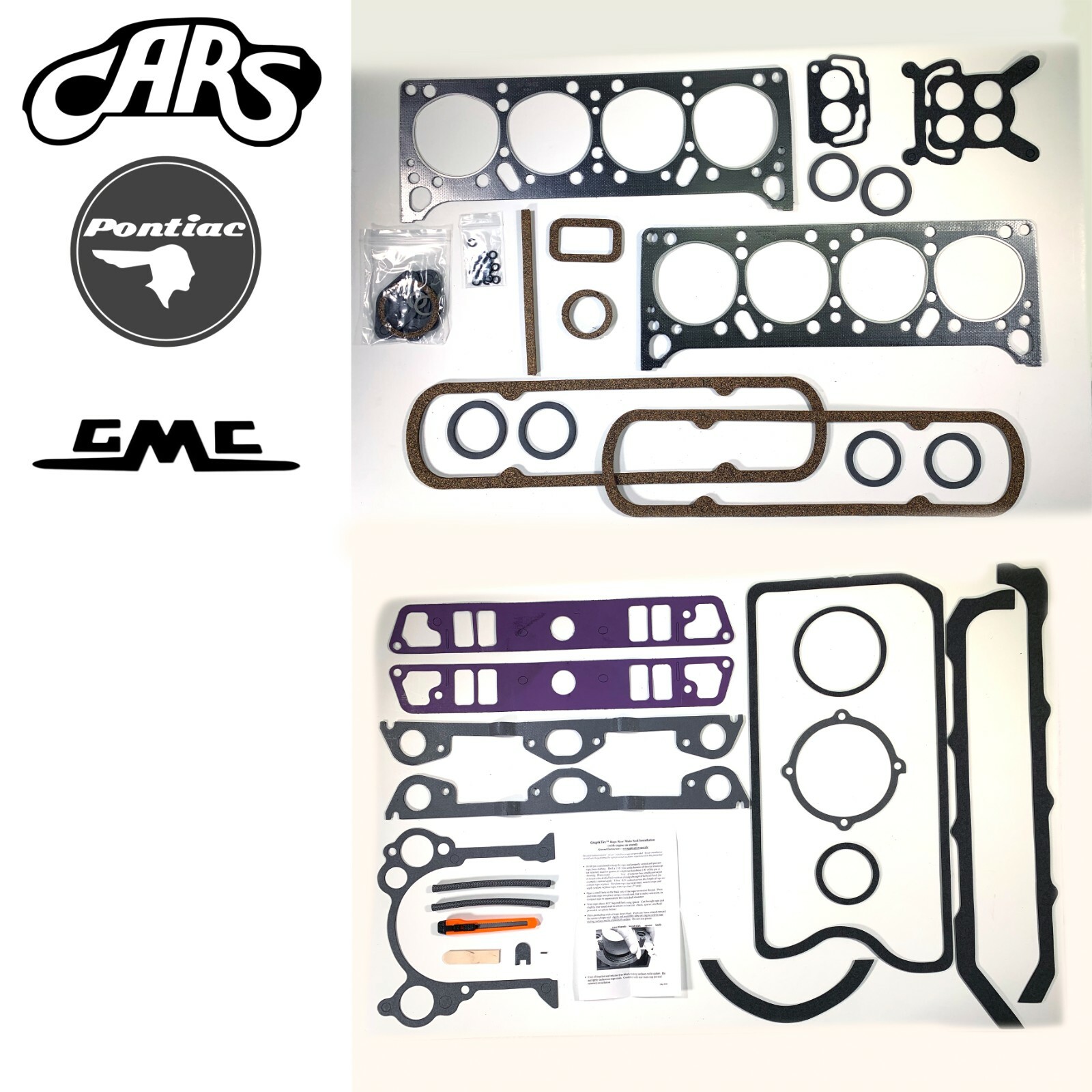 1955-1956 Pontiac & GMC | 287 288 316 Full Engine Gasket Set | Best ...
