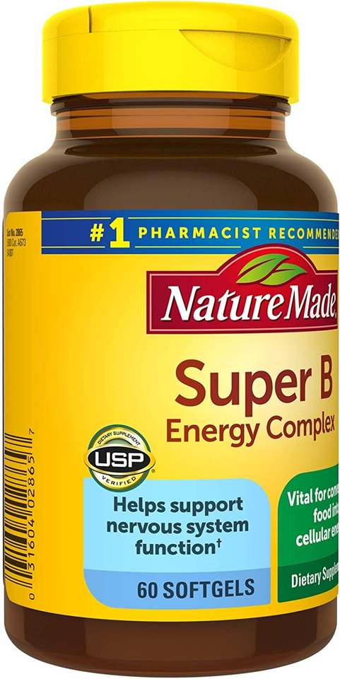 Nature Made Super B Energy Complex, Dietary Supplement for Brain Cell ...