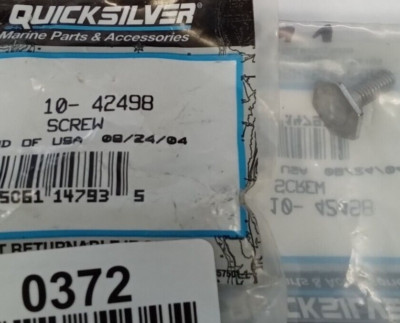 QUICKSILVER SCREW PN# 10-42498 | eBay