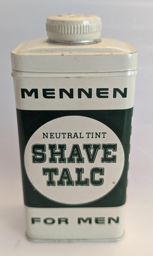 Vintage Mennen Shave Talc for Men Tin, 4oz Full Can | eBay