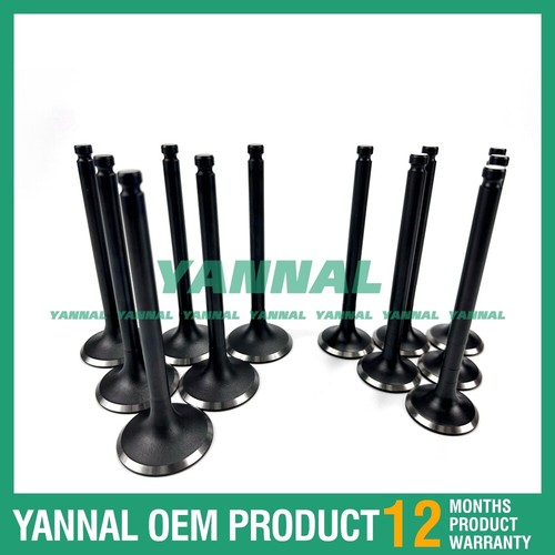 12x For Perkins 3142H091 3142A181 Intake With Exhaust Valve 1106D-E66TA ...