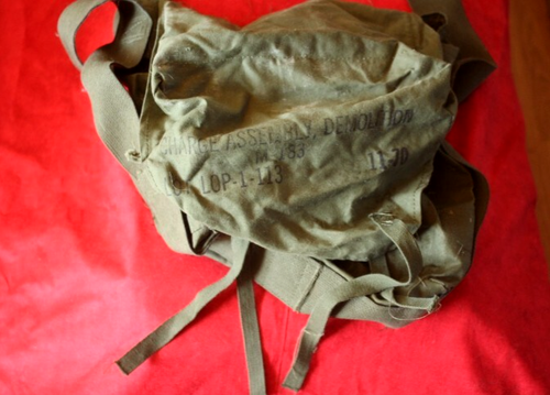 ORIGINAL USGI Vietnam DEMOLITION Charge M-183 Carry Bag 1970 M85 OD ...