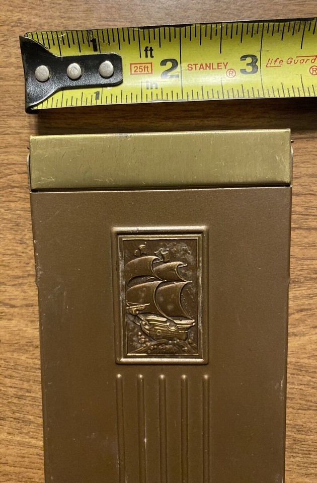 Vintage Park Sherman Metal Desk Memo Notepad Holder Sailing Ship ...