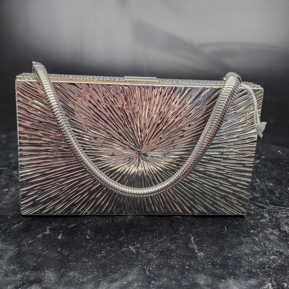 Evans 1950s Minaudiere Purse Rhinestone Pearl Compact Carryall MCM Vtg ...