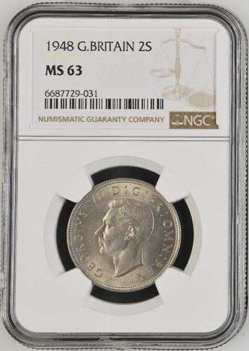 Great Britain 2 Shillings 1948 NGC MS 63 | eBay