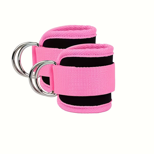 1 Pair Adjustable D-Ring Ankle Straps, Leg and Hip Strength Training ...