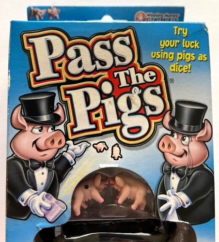 New 2016 Pass the Pigs Classic Party Game w Pig Sty & Dice Cup Sealed ...