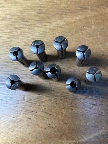 Lot Of 10 Schaublin Villeneuve P5 Pull Type Watchmakers Collet Chucks ...