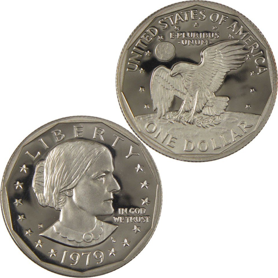 1979 S Type 1 Filled S Susan B Anthony Dollar Choice Proof Clad SBA | eBay