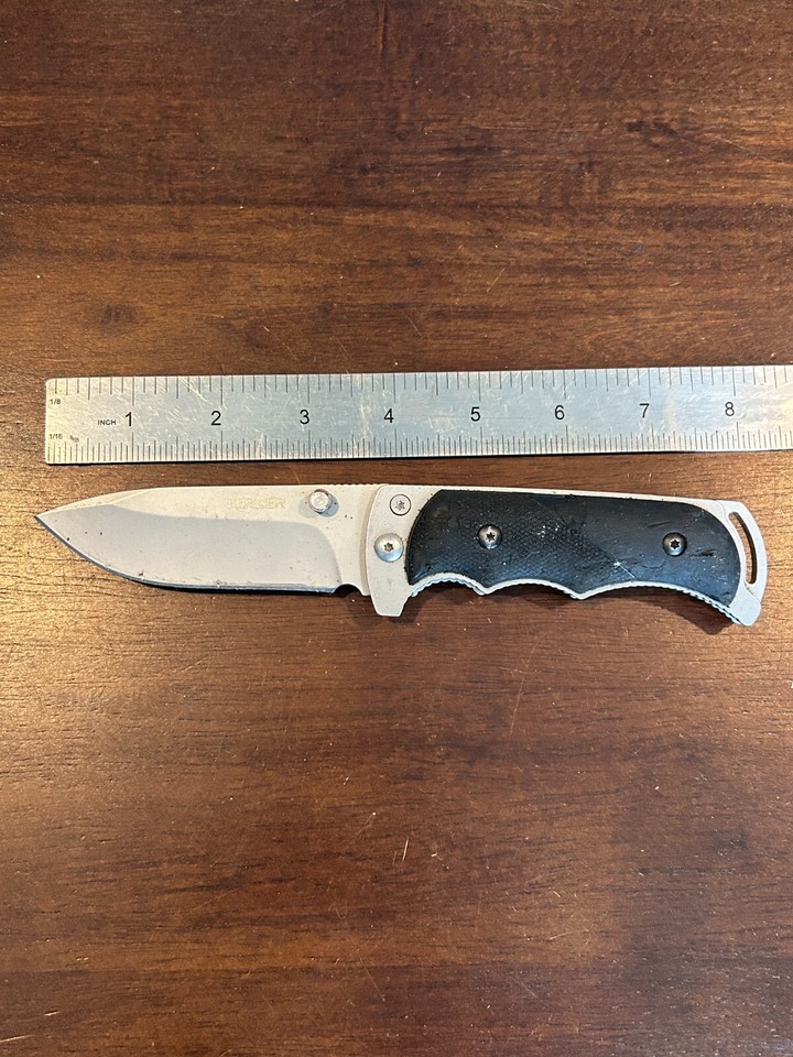 Gerber Freeman Guide Folding Knife 3.6" Plain Blade, TacHide Handles ...